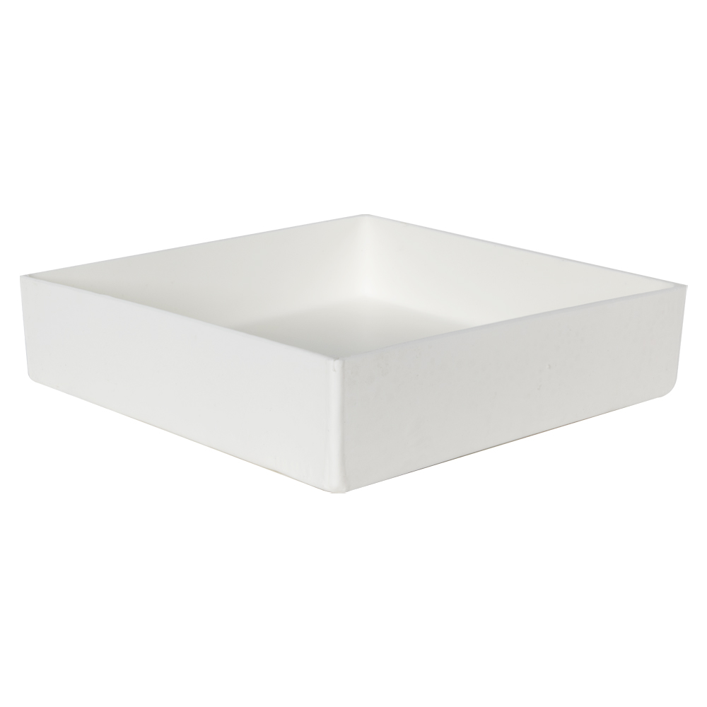 12" L x 12" W x 3" Hgt. White Tamco® Tray | U.S. Plastic Corp.