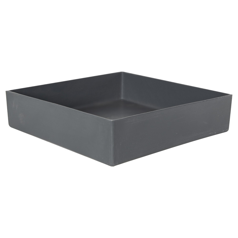 12" L x 12" W x 3" Hgt. Slate Gray Tamco® Tray | U.S. Plastic Corp.