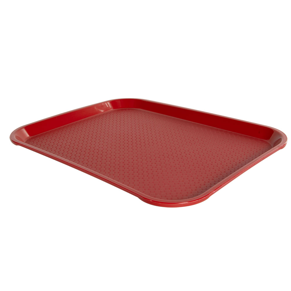 Red Polypropylene Food Tray - 17-7/8" L x 14" W x 1-1/8" Hgt. | U.S ...