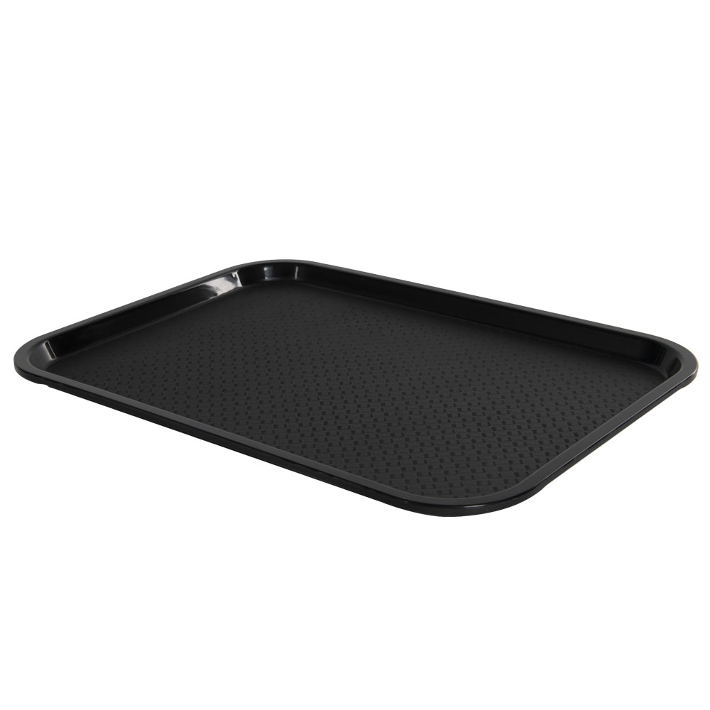 Black Polypropylene Food Tray - 16-5/16" L x 12-1/16" W x 1" Hgt. | U.S ...