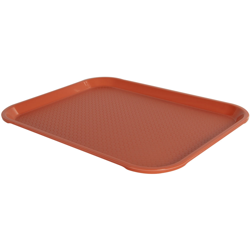 Orange Polypropylene Food Tray - 17-7/8" L x 14" W x 1-1/8" Hgt. | U.S ...