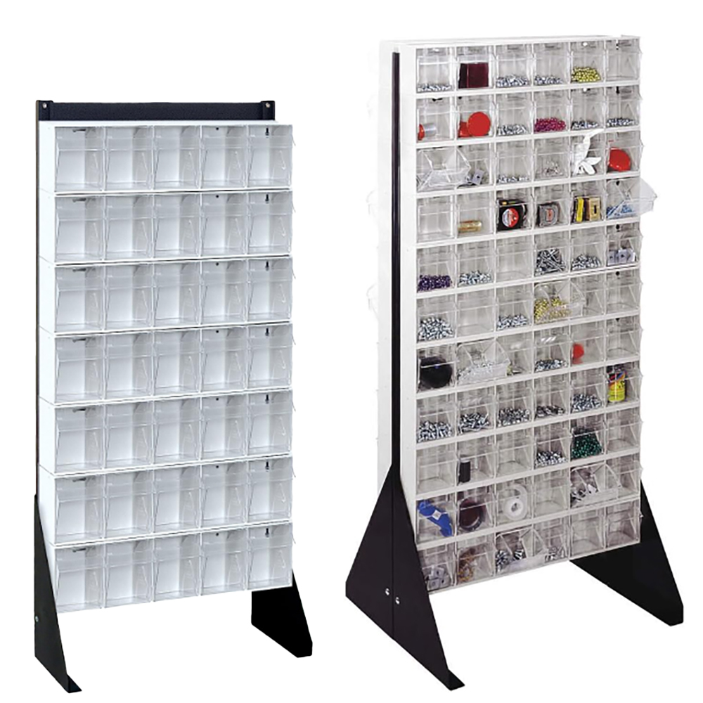 Quantum® Free Standing Tip Out Bin Units | U.S. Plastic Corp.