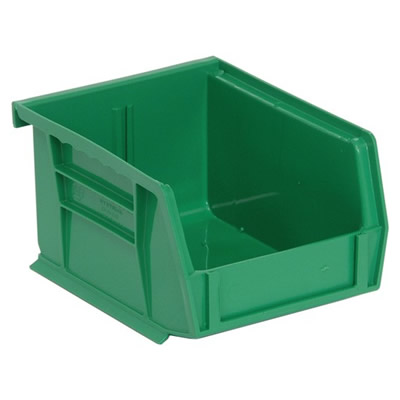 Green Quantum® Ultra Series Stack & Hang Bin - 5-3/8" L x 4-1/8" W x 3 ...
