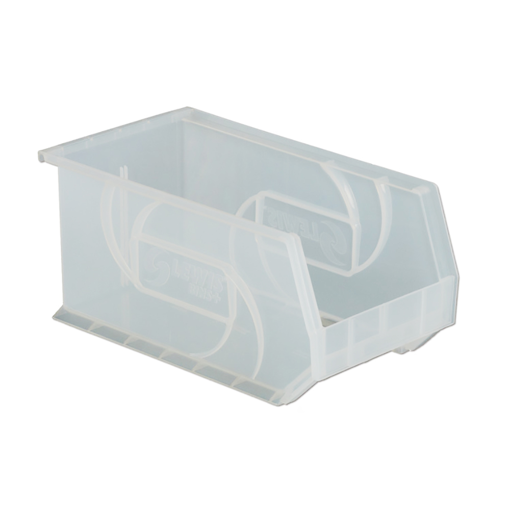 14 3 4 L X 8 1 4 W X 7 Hgt Clear Hang And Stack Bin U S Plastic Corp