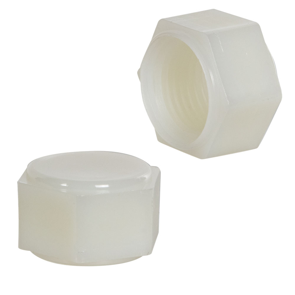 1/2" FNPT Nylon Threaded Cap | U.S. Plastic Corp.