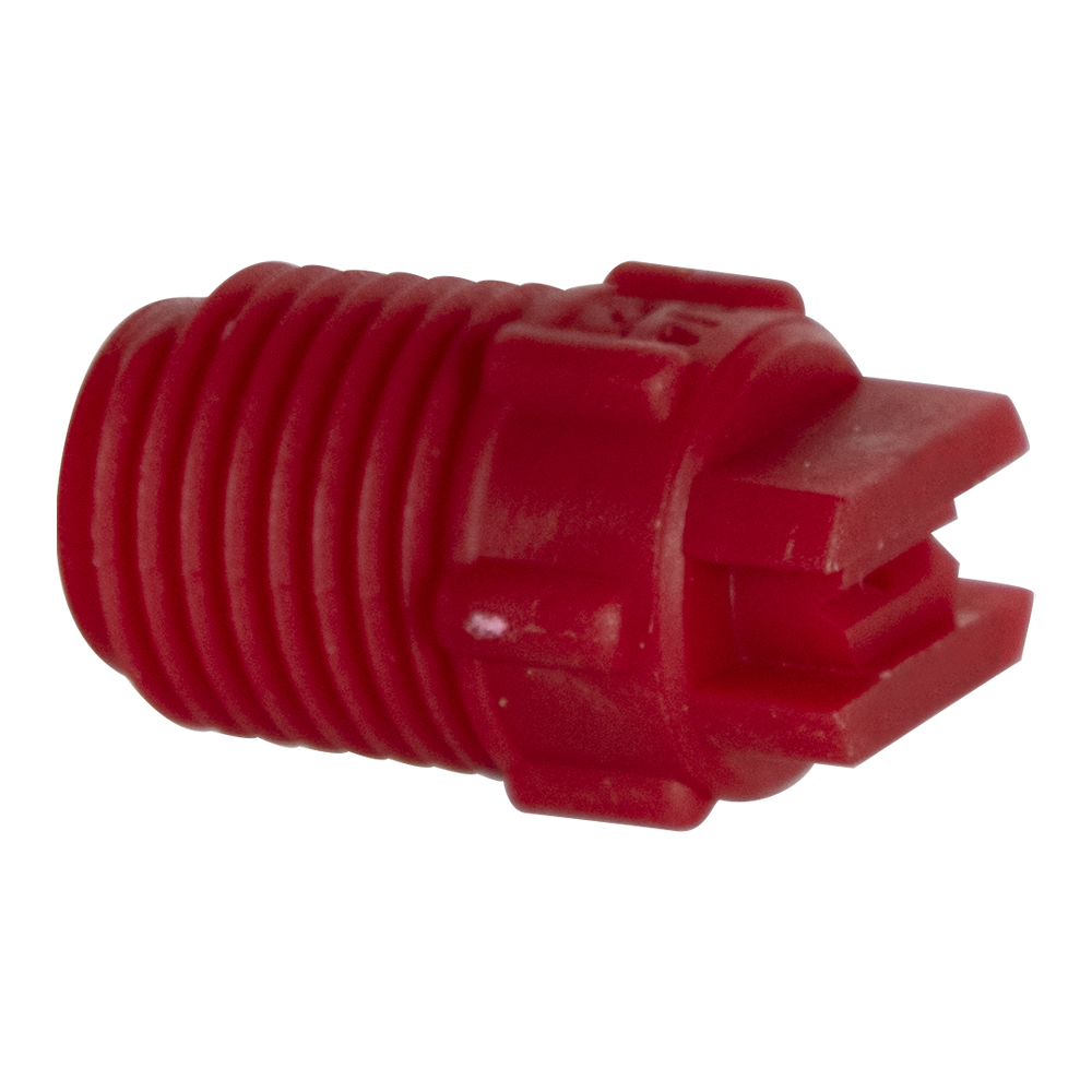 50° Red PVDF Bex® F Series 1/4" MNPT Spray Nozzle - Size 03 | U.S ...