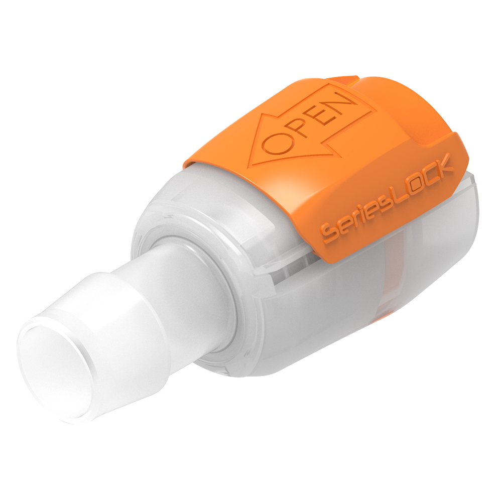 1/2" Hose Barb Natural Kynar® Female SeriesLock™ Valved Coupling ...