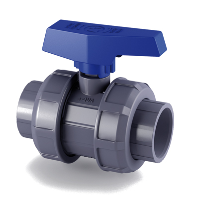 Cepex® e-QUA Series PVC True Union Ball Valve | U.S. Plastic Corp.