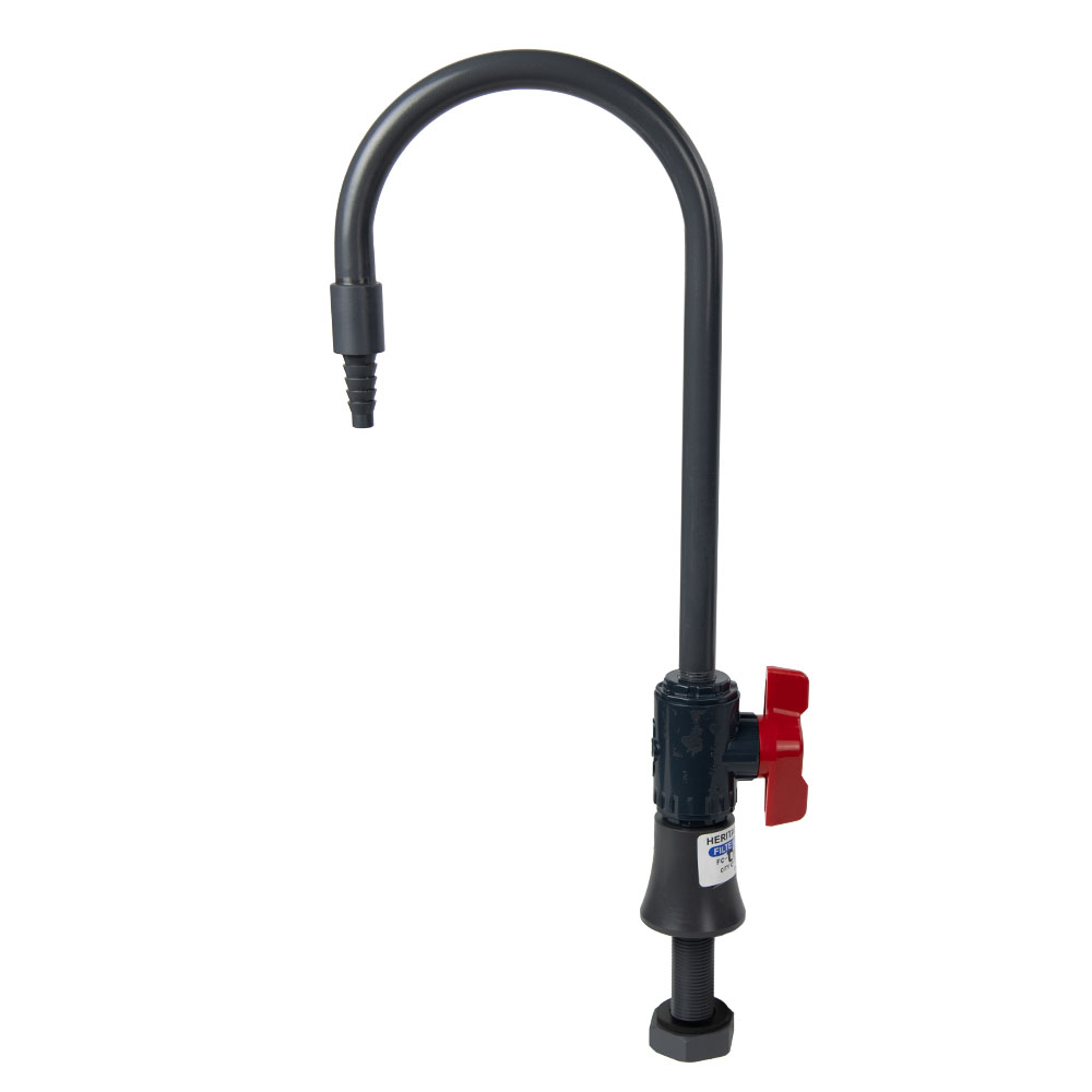 1/2" Deck Mount Gray PVC Gooseneck Faucet with Ball Valve | U.S ...