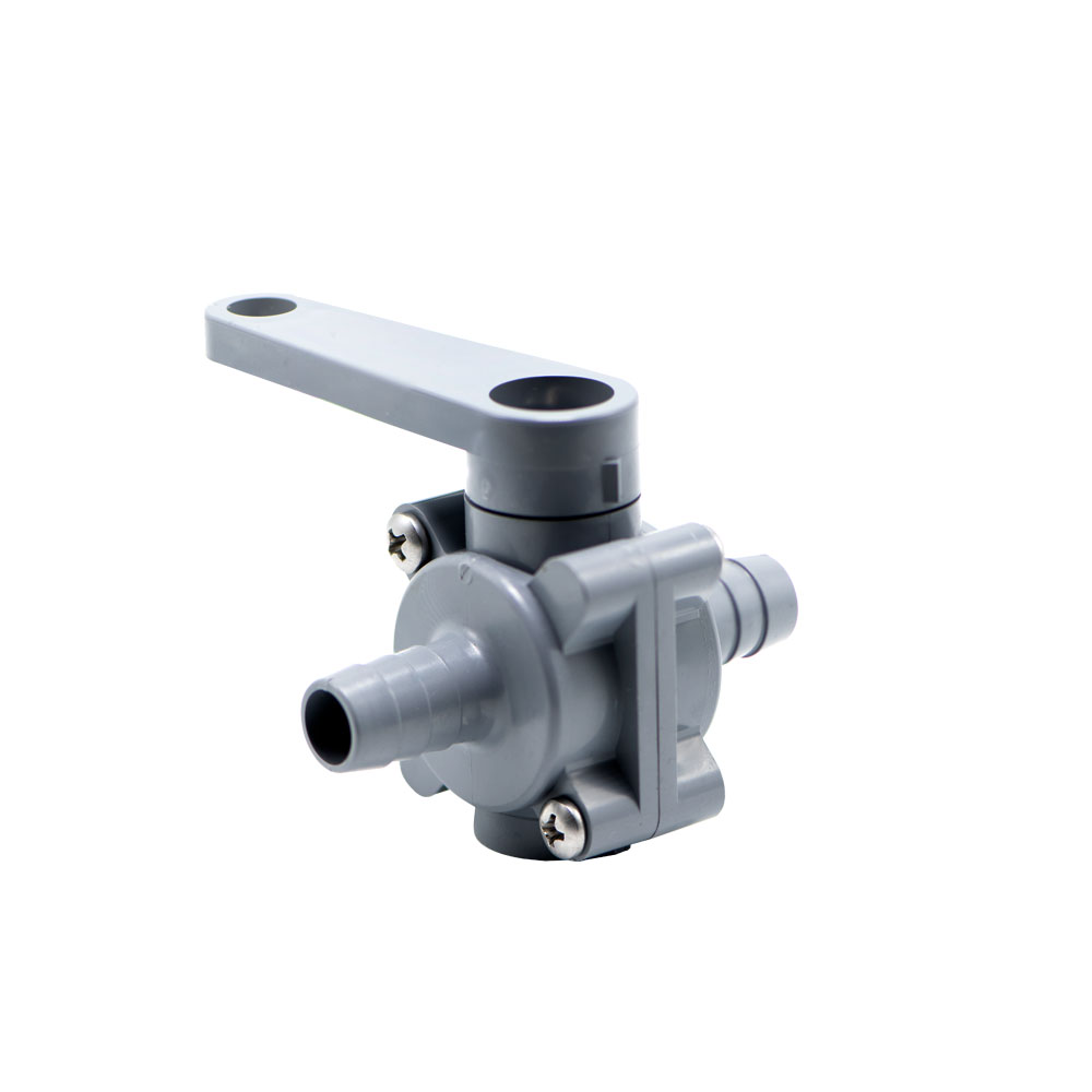 3/8" Hose Barb x 3/8" Hose Barb Series 250 Ball Valve with Buna-N Seals ...