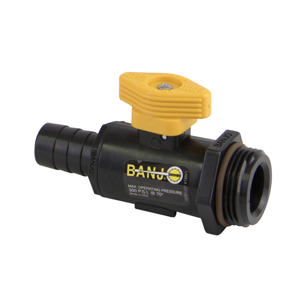 3/4" Hose Barb x 1" MNPT Micro Valve with Locking Handle | U.S. Plastic ...