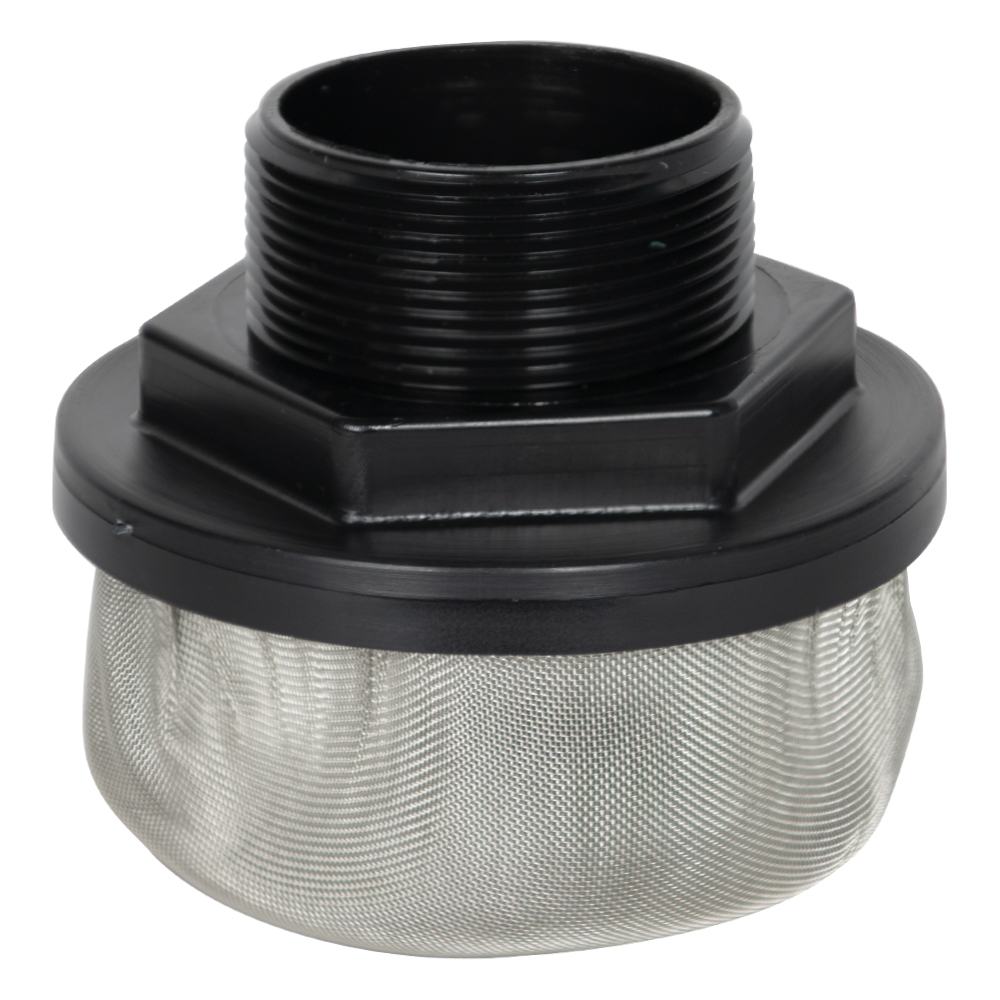 2" MNPT x 40 Mesh x 4.2" Dia. Nylon/Stainless Steel Suction Strainer ...