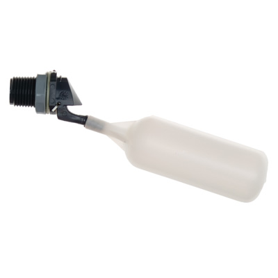 PVC Mini Float Valve With Fixed Arm & 1/2" MIPT Inlet | U.S. Plastic Corp.
